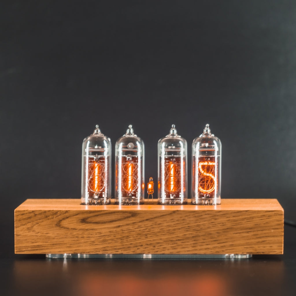 Nixie Tube Clock with Replaceable IN-14 Nixie Tubes, Motion Humidity T