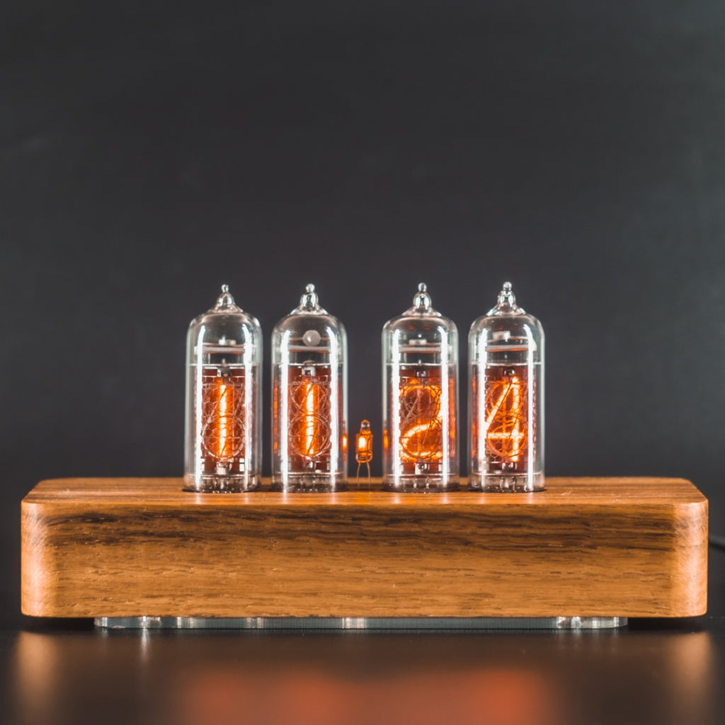 Nixie Tube Clock with Replaceable IN-14 Nixie Tubes, Motion Humidity T